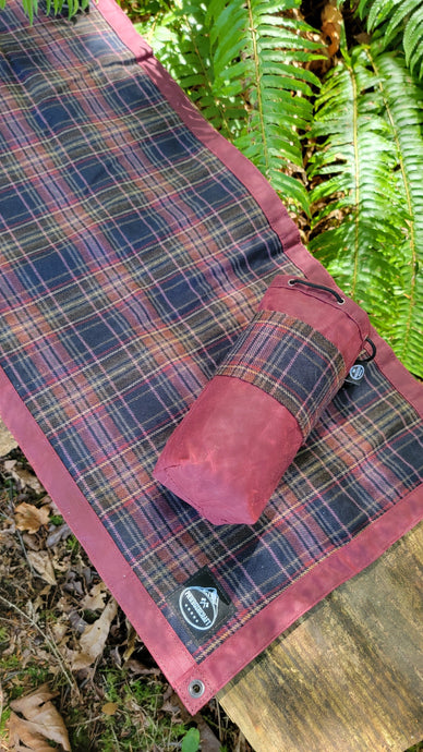 Lined Waxed Canvas Bench Cover Groundcloth